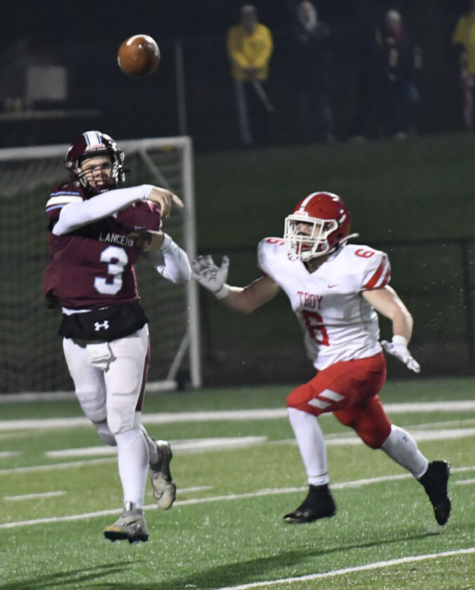 Troy rushing attack too much for Loyalsock, as the Lancers fall 44-7 ...